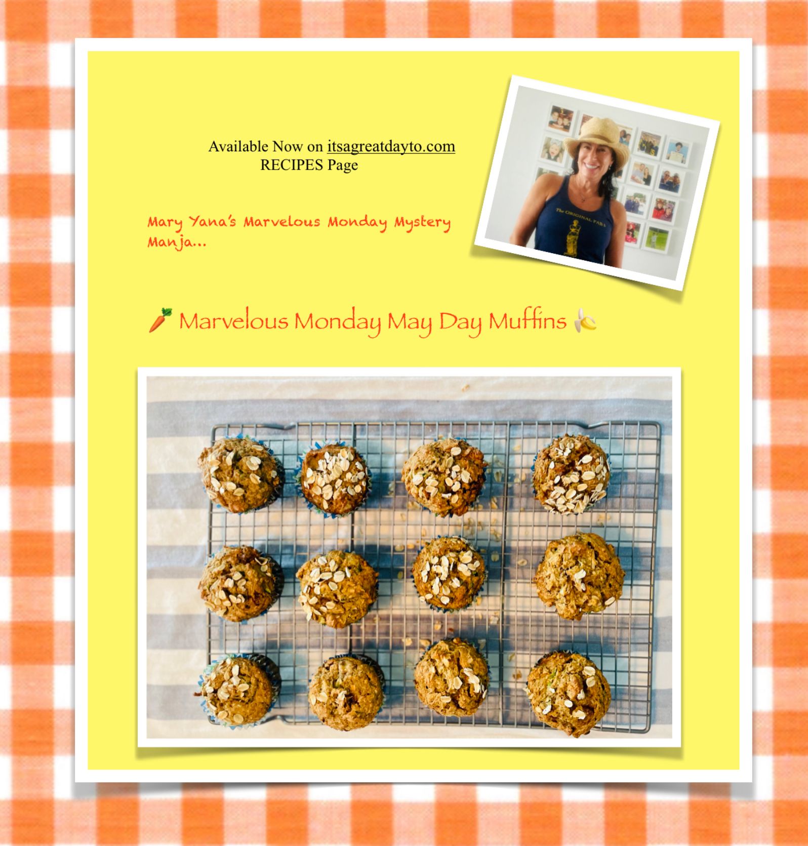 🍴 Marvelous Monday Recipe Mary Yana’s May Day Morning Muffins